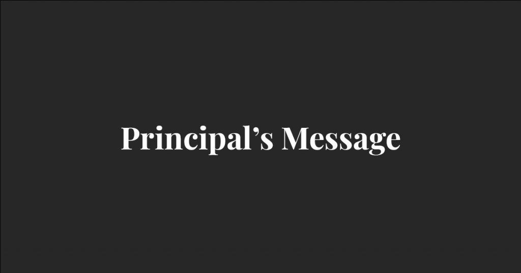 Principal's Message | Alexander First Nation Education